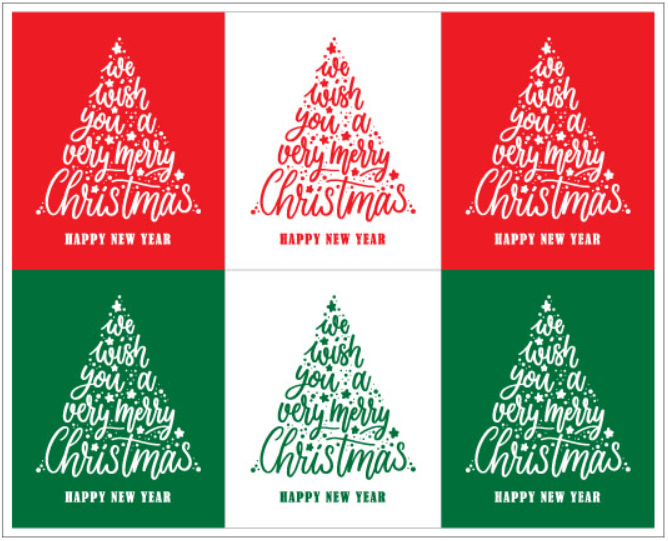 Sticker 貼紙 [ST-217] - Christmas Square – Candle Element