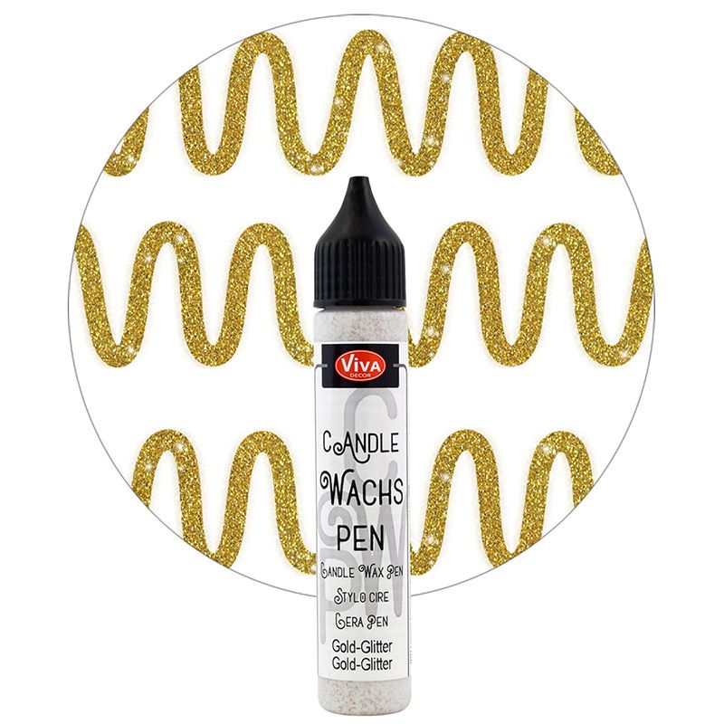 Candle Wax Pen Decorative Candle Pen 28ml - Gold Glitter – Candle Element